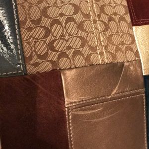 Coach | Bags | Coach Suede And Velvet Patch Bag | Poshmark